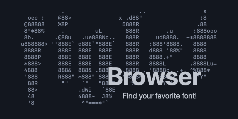 Figlet Browser
